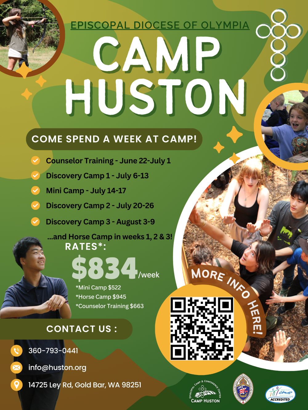 Camp Huston: Information for Clergy - The Episcopal Diocese of Olympia